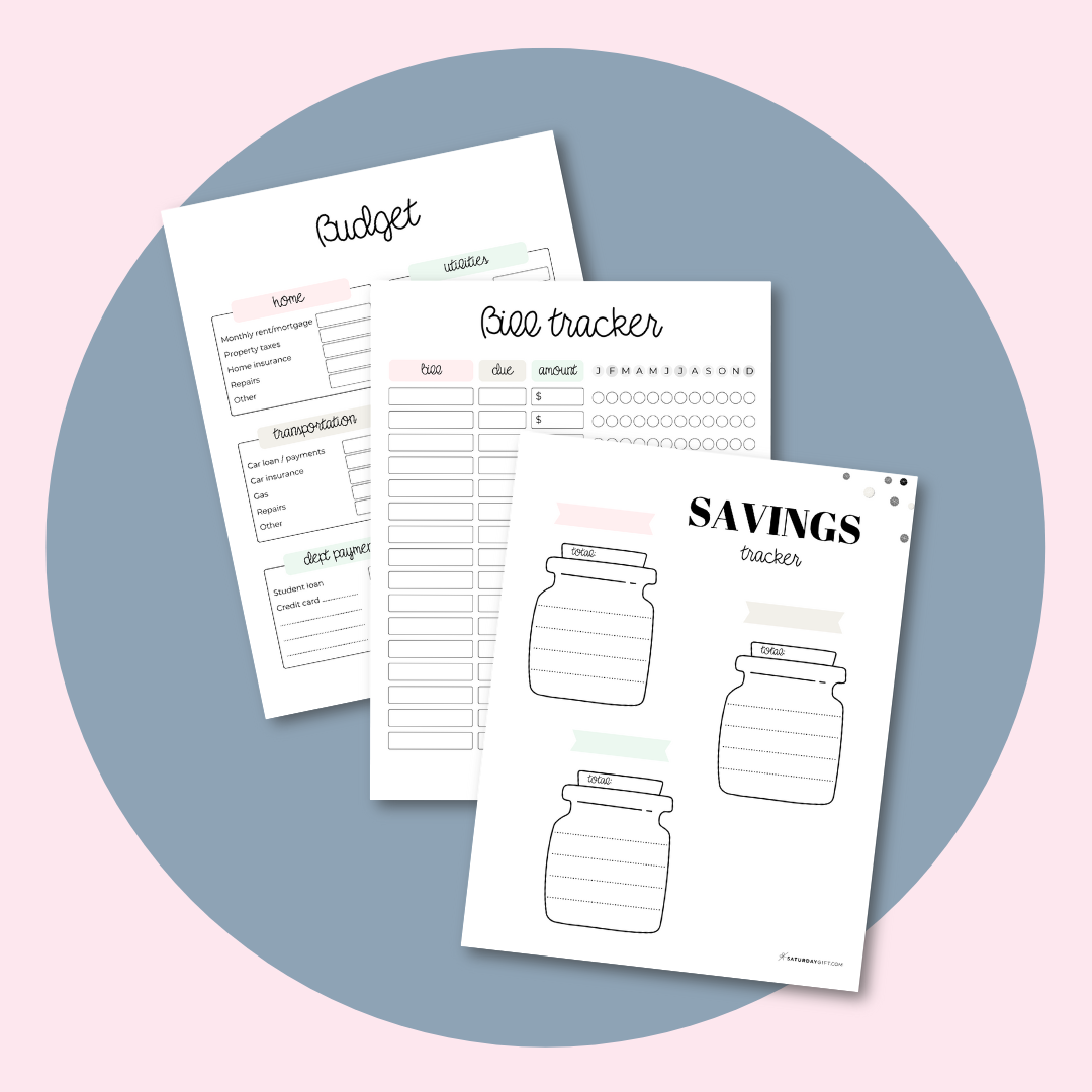 Fresh start - Goal setting success - printable bundle by SaturdayGift