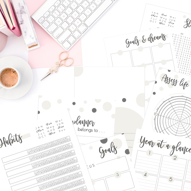 BUNDLE: Feel-Good Goals & Plans -Planner Bundle (Blank calendars ...